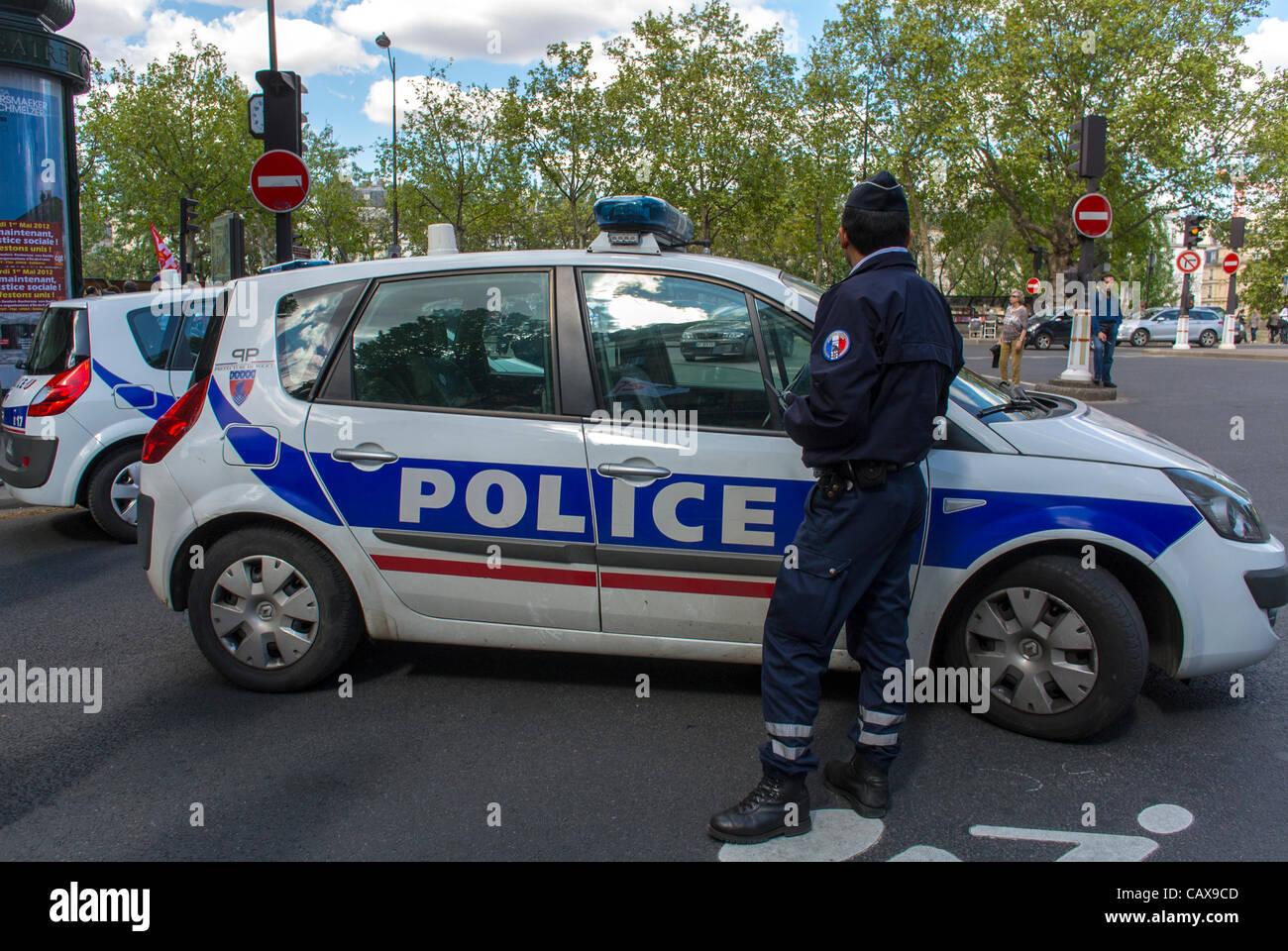 French Police Car High Resolution Stock Photography and Images - Alamy