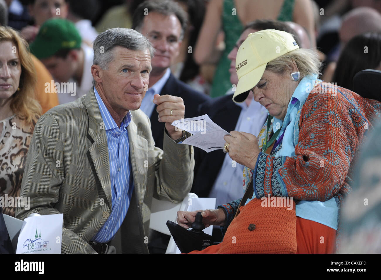 May 2, 2012 - Louisville, Kentucky, U.S. - Union Rags trainer Michael ...
