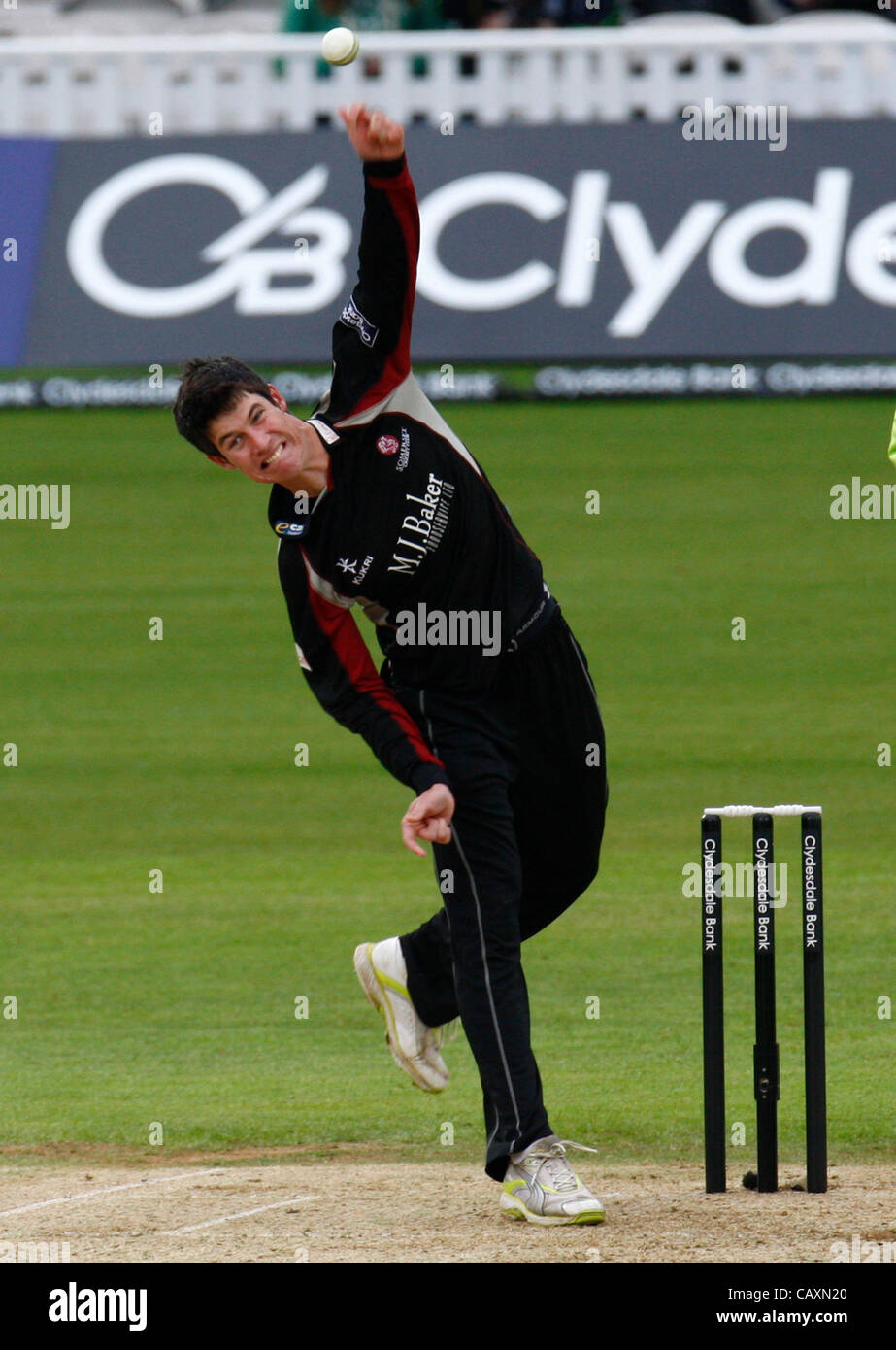 04.05.2012. Brit Oval, London, England. George Dockrell of Somerset ...