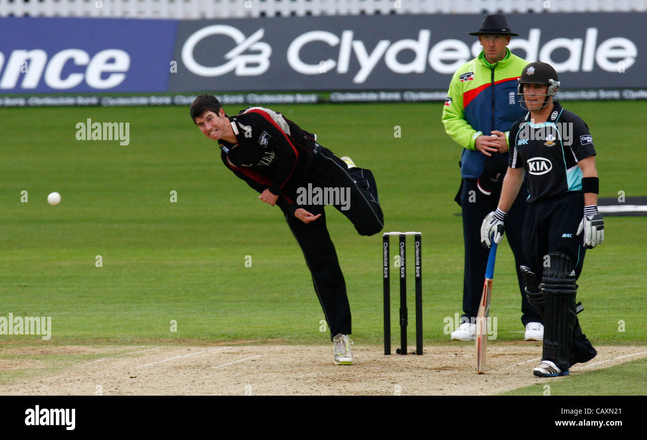 04.05.2012. Brit Oval, London, England. George Dockrell of Somerset ...