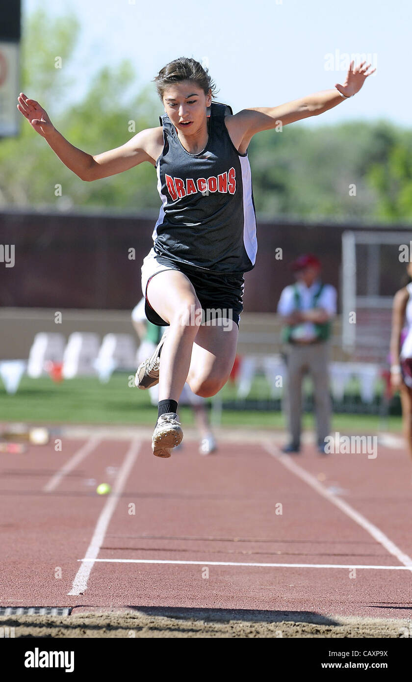 May 4, 2012 - Albuquerque, NM, U.S. - Jennifer Gutierrez makes a final ...