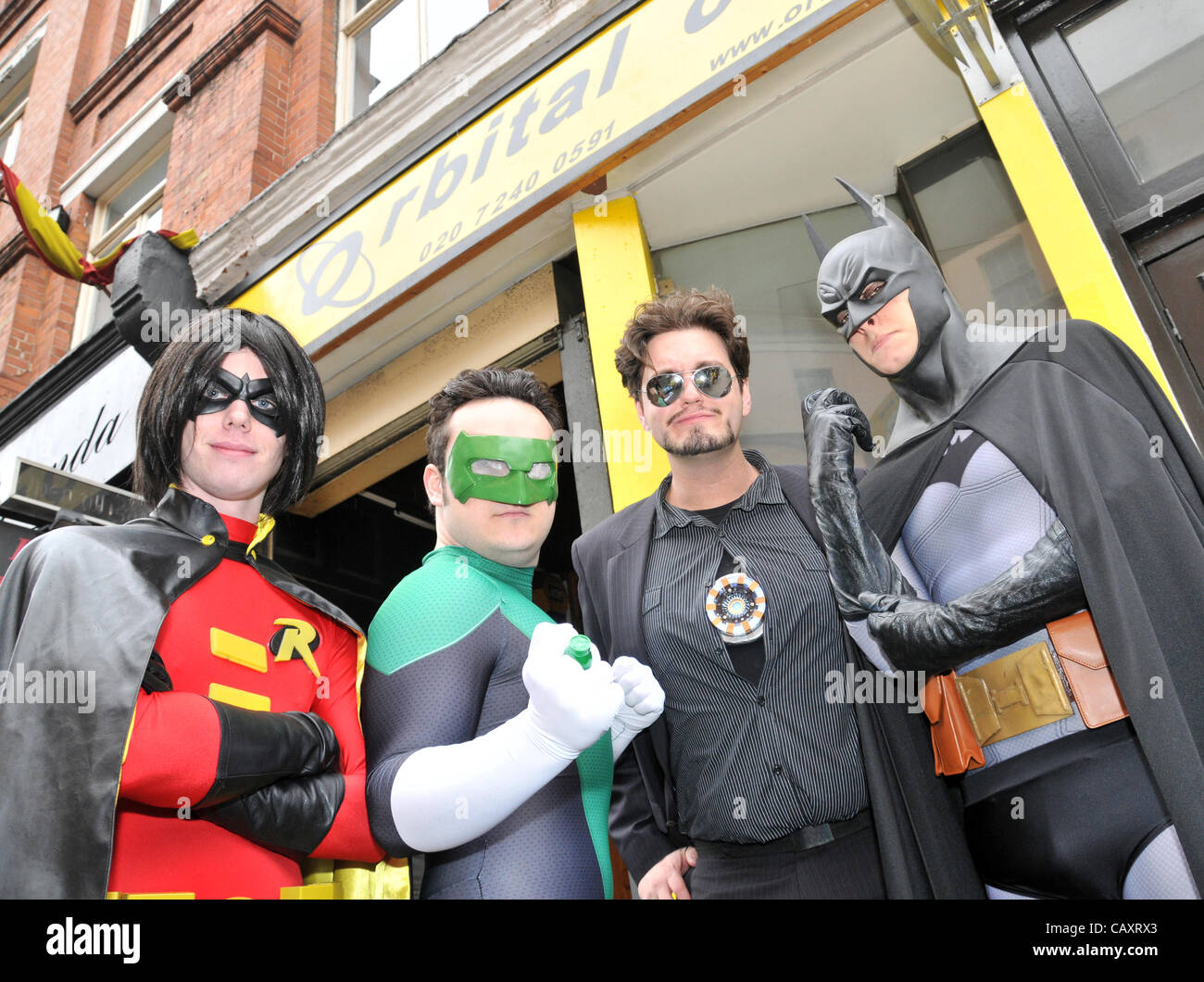 Performers from 'Heroes Alliance UK' dressed as Superheroes, including ...