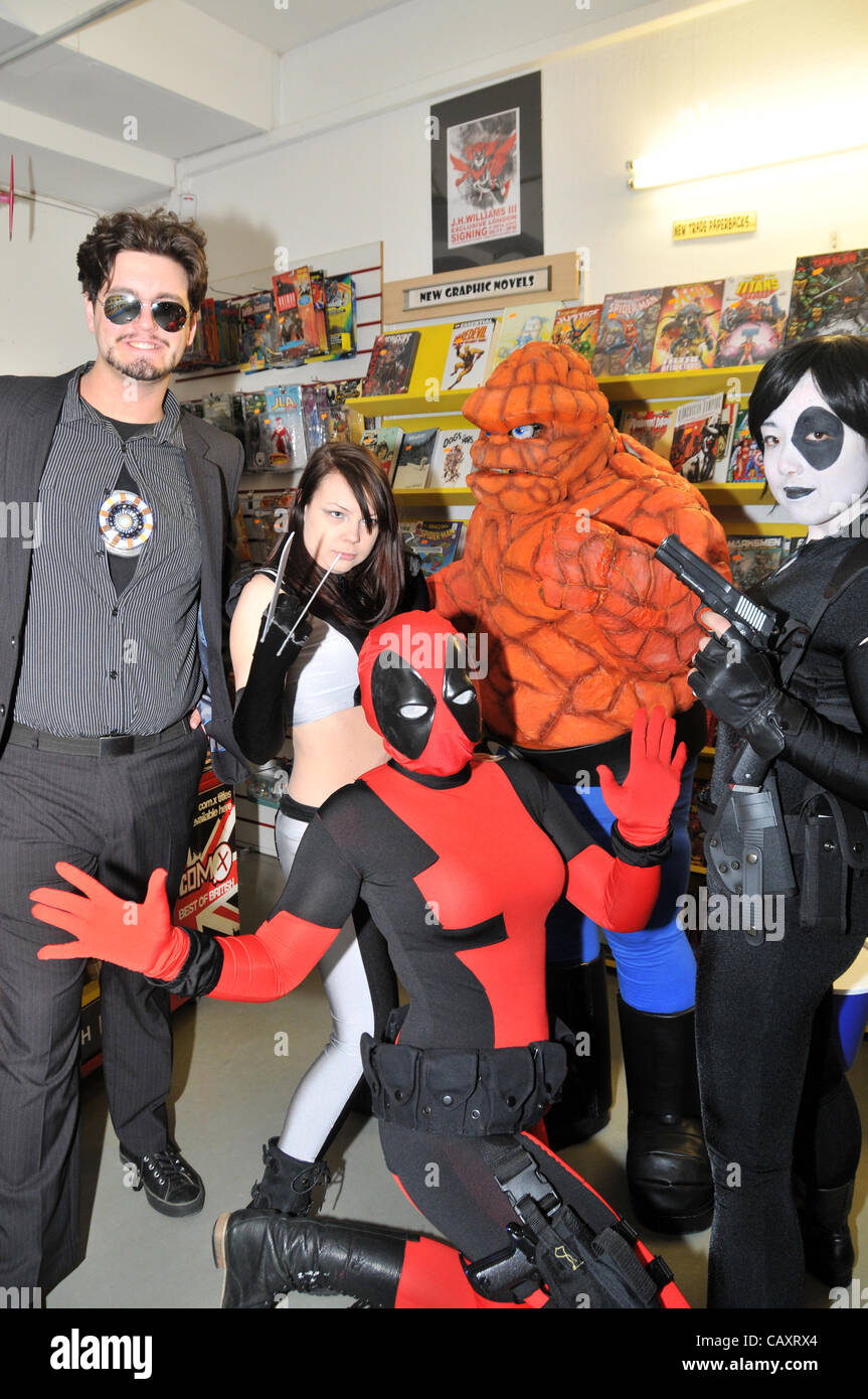 Performers from 'Heroes Alliance UK' dressed as Superheroes as part of ...