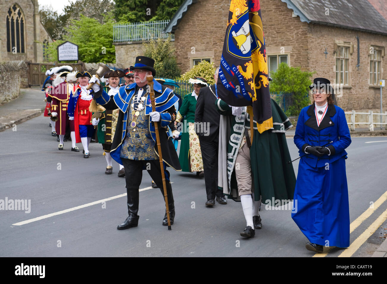 Parade around the town to start the Bromyard International Town Criers ...