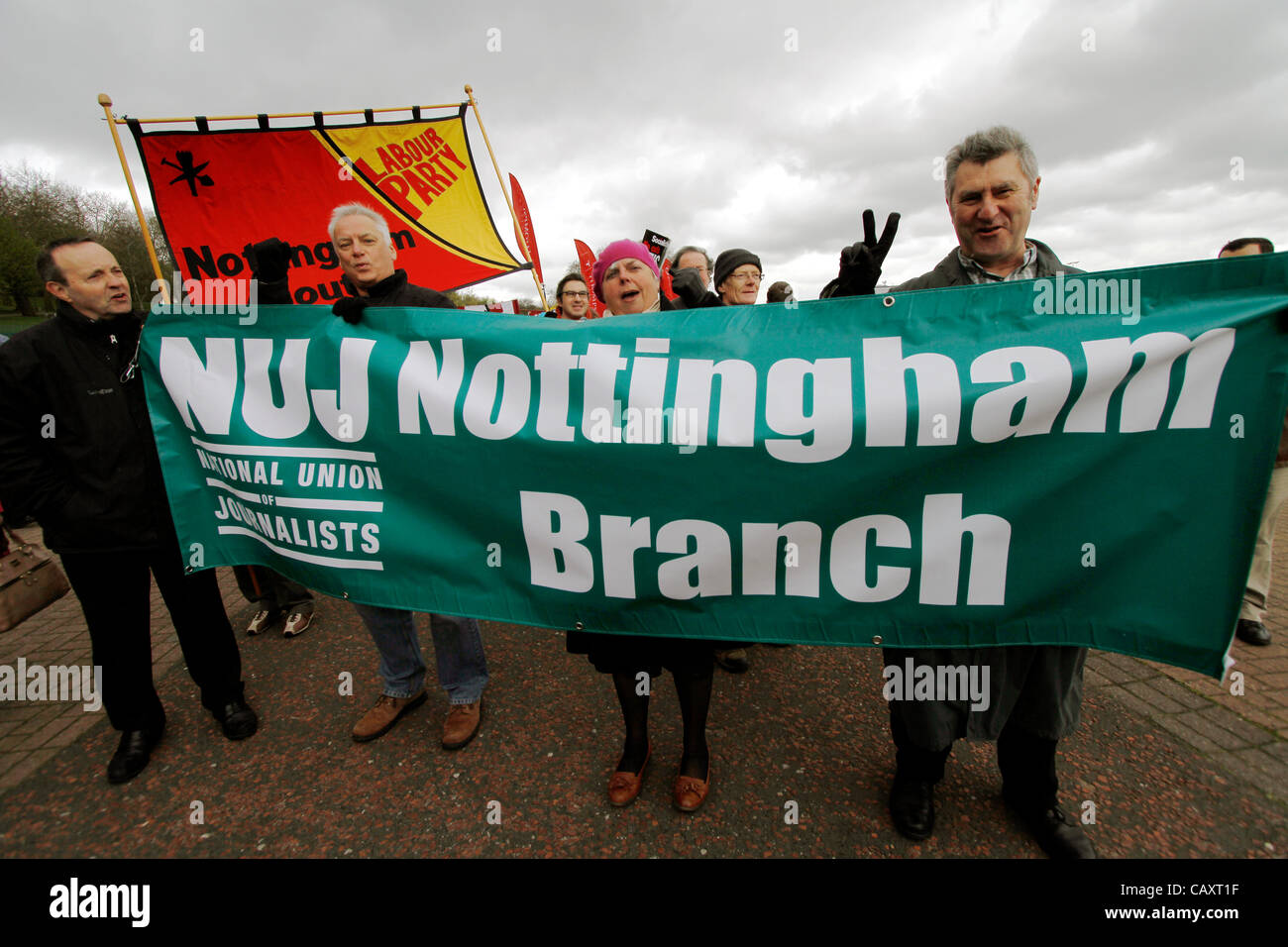 National Union of Journalists banner - Notts NTCs May Day celebration ...