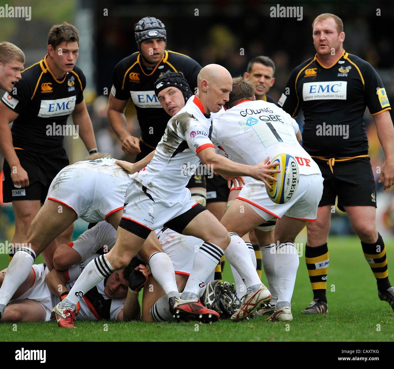 Newcastle falcons vs london wasps hi-res stock photography and images ...