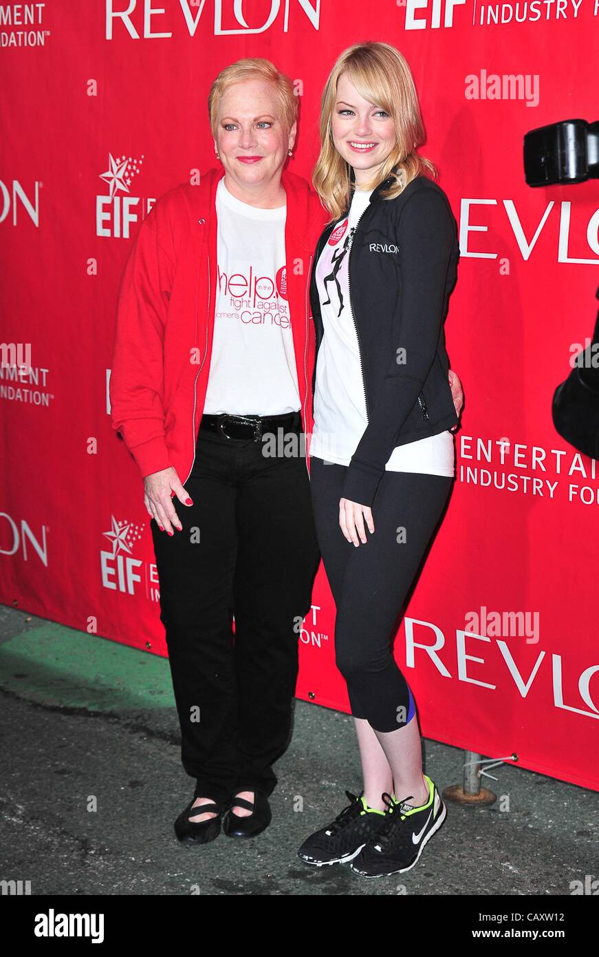 Emma Stone, Mom in attendance for 15th Annual EIF Revlon Run/Walk For ...