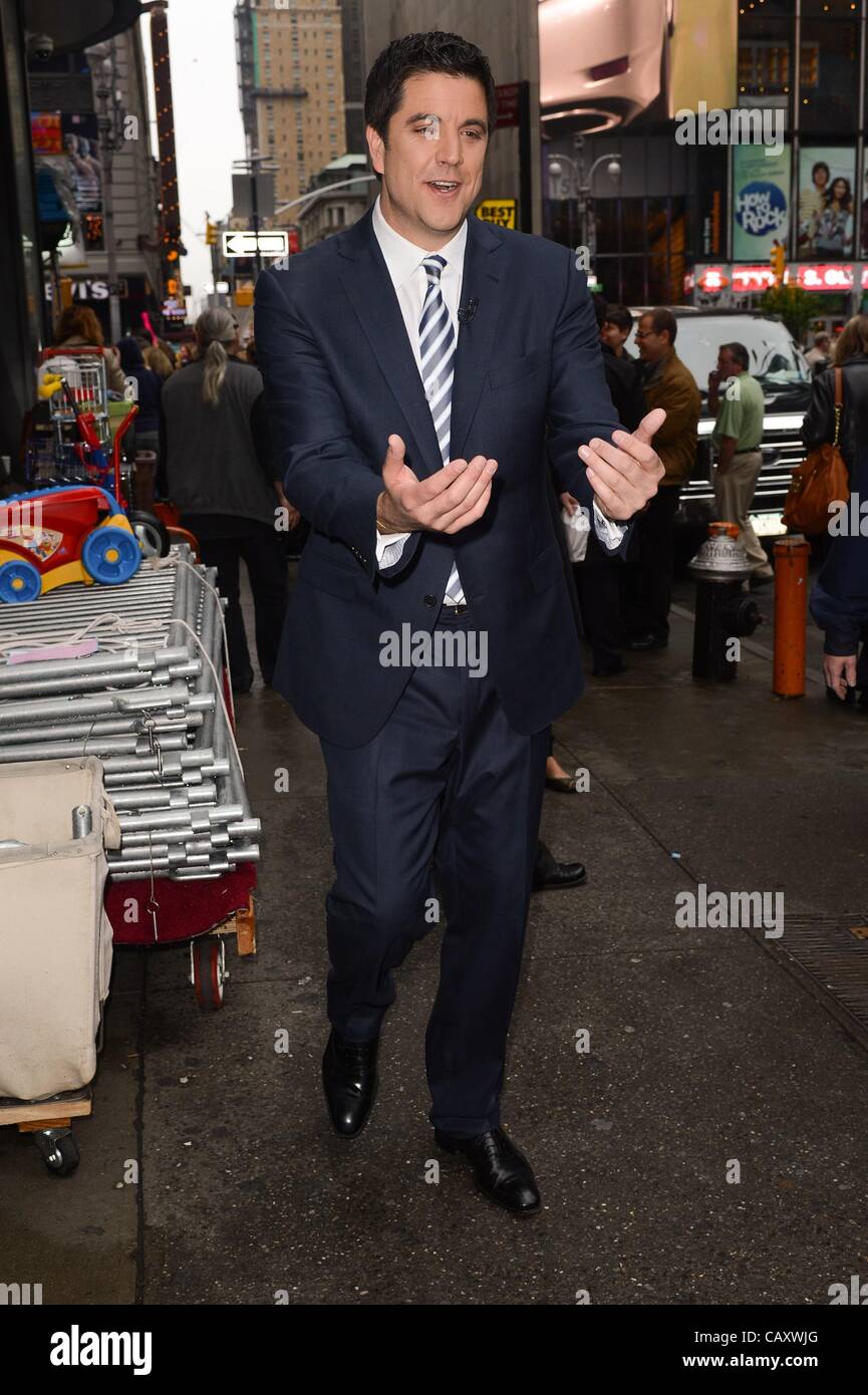 Josh Elliott, enters the 'Good Morning America' taping at the ABC Times ...