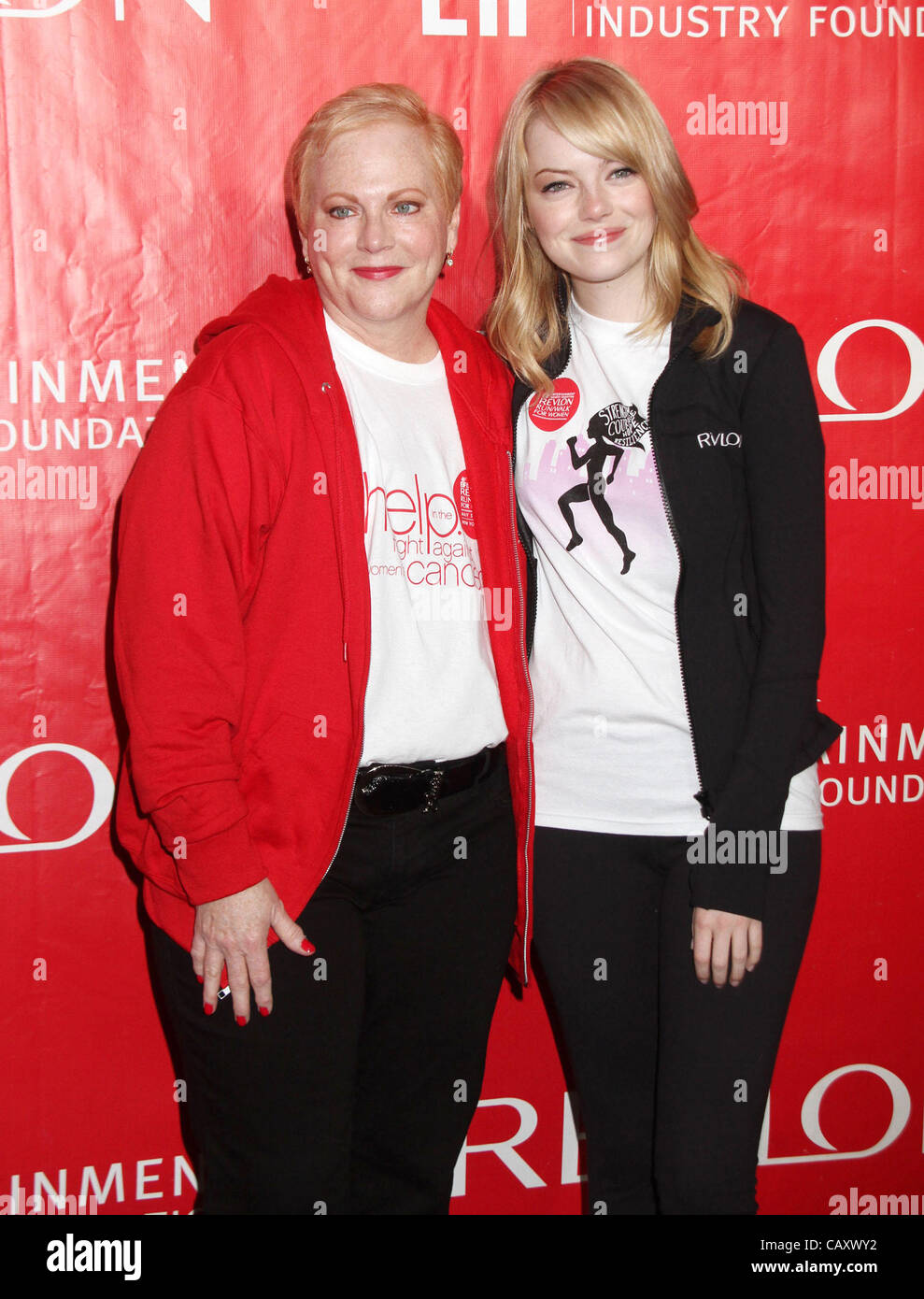 May 5, 2012 - New York, New York, U.S. - Actress EMMA STONE (R) and her ...