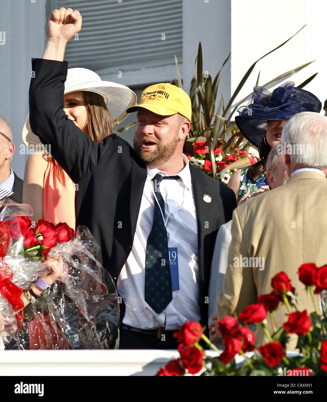 May 2, 2012 - Louisville, Ky, USA - Trainer Doug O'Neill raised his ...