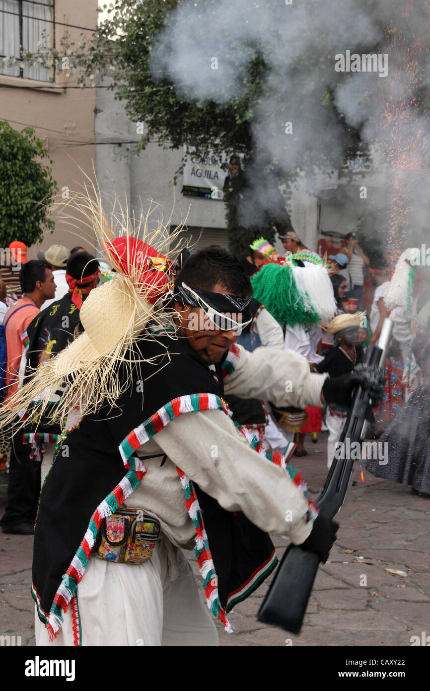 DISTRITO FEDERAL,MEXICO, 5 May,2012. Mexican people of San Juan de ...