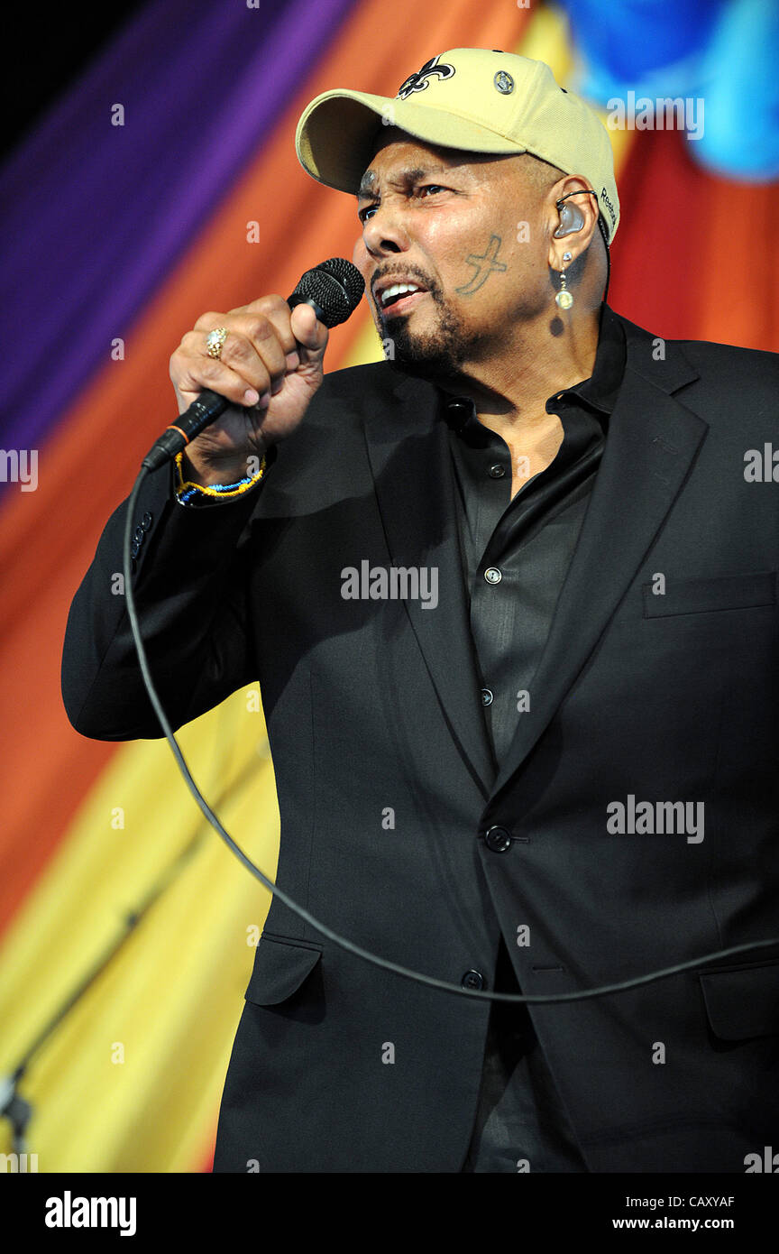 May 5, 2012 - New Orleans, Louisiana; USA - Singer AARON NEVILLE ...