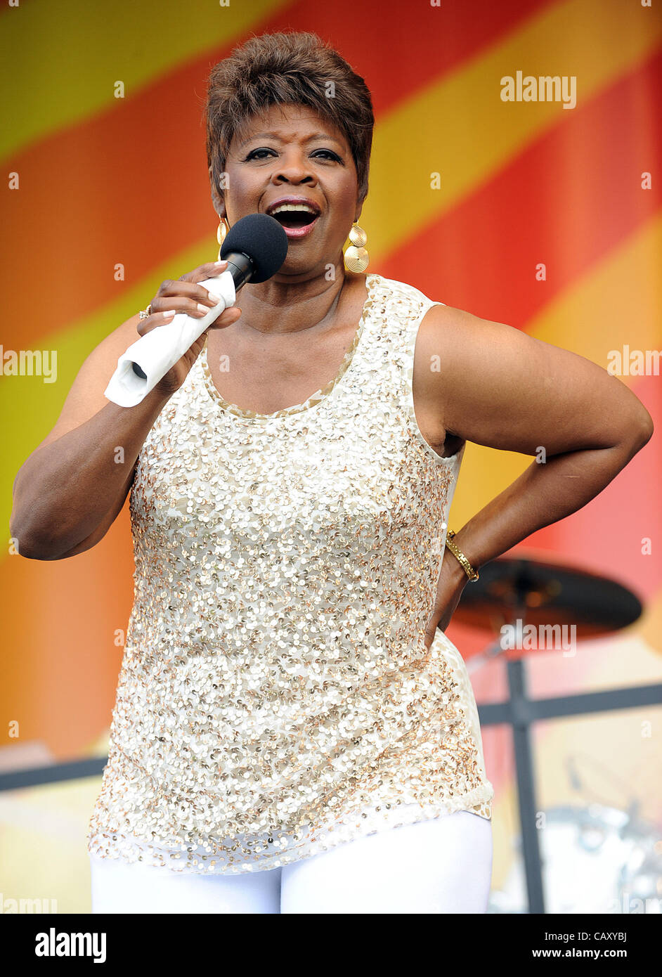 May 5, 2012 - New Orleans, Louisiana; USA - Singer IRMA THOMAS performs ...