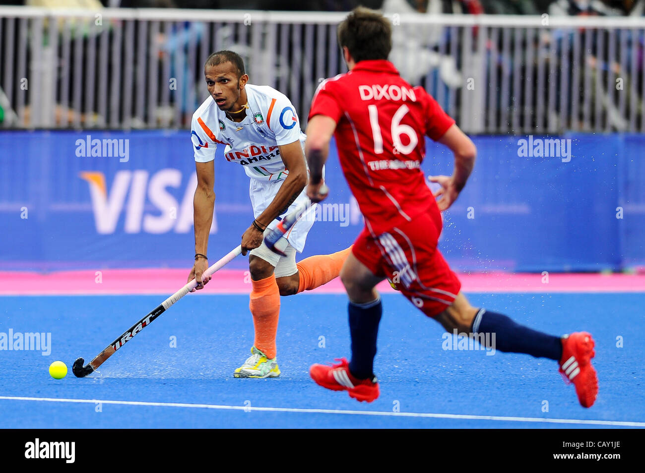 06.05.2012 London, England. India Forward #24 SUNIL SV (IND) in action ...