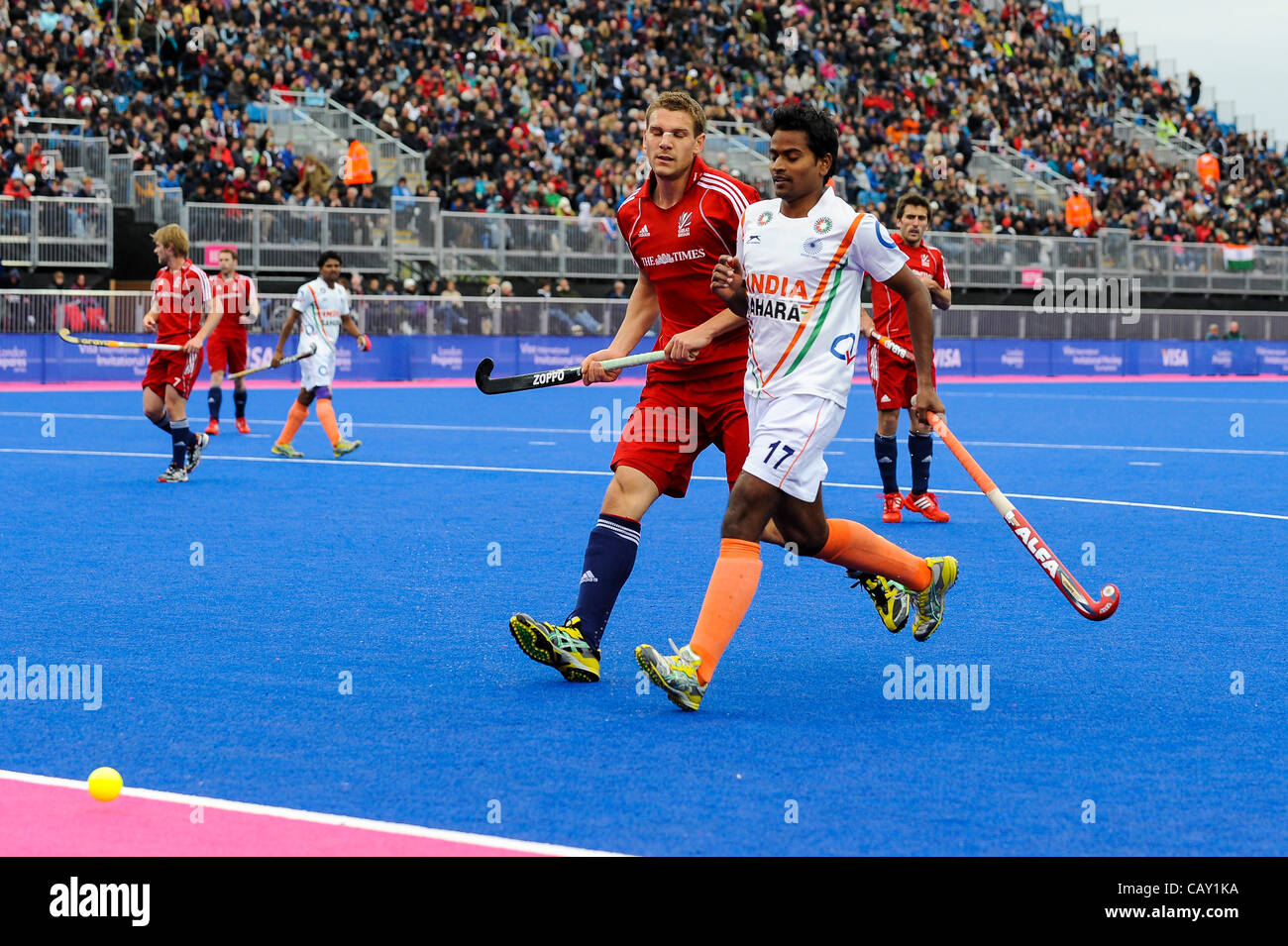 06.05.2012 London, England. India Forward #17 Danish MUJTABA (IND) and ...