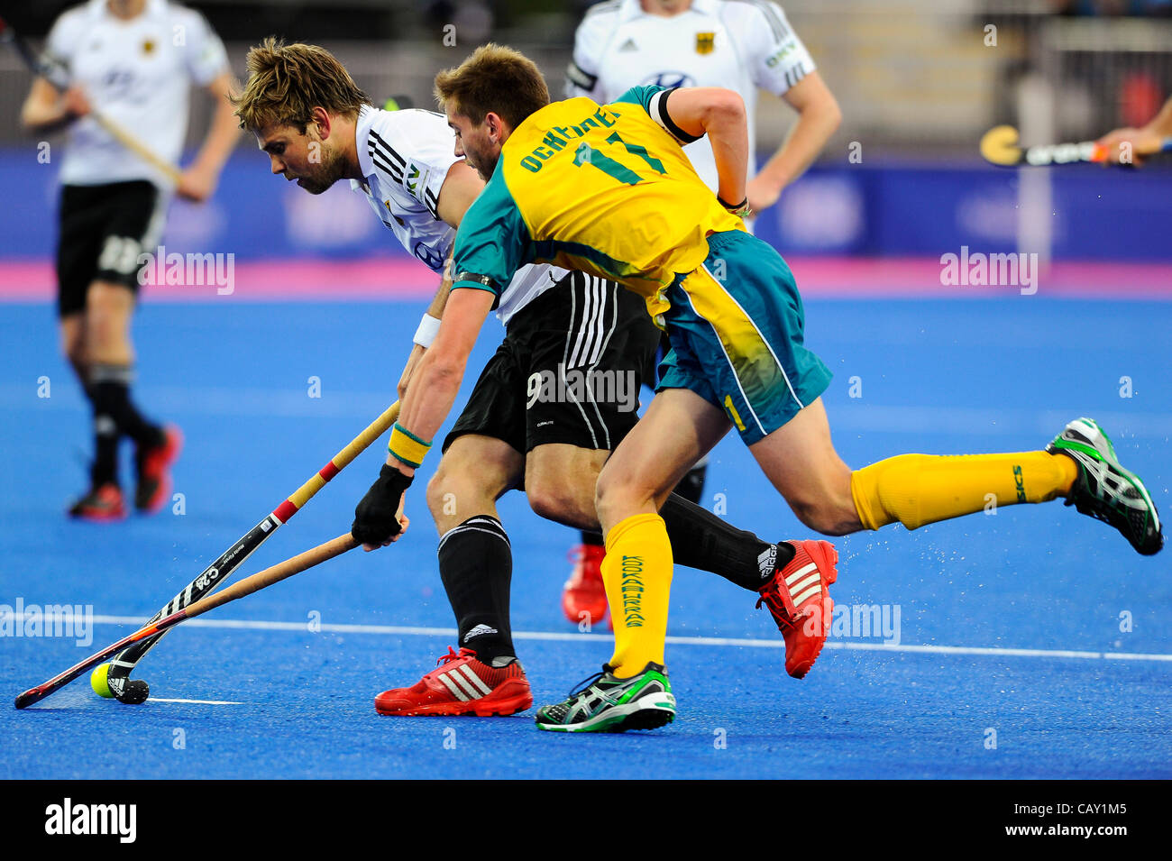 06.05.2012 London, England. Germany Midfielder #9 Moritz FUERSTE (GER ...