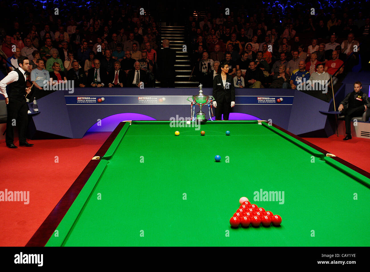 Michaela Tabb Snooker Referee Crucible High Resolution Stock ...