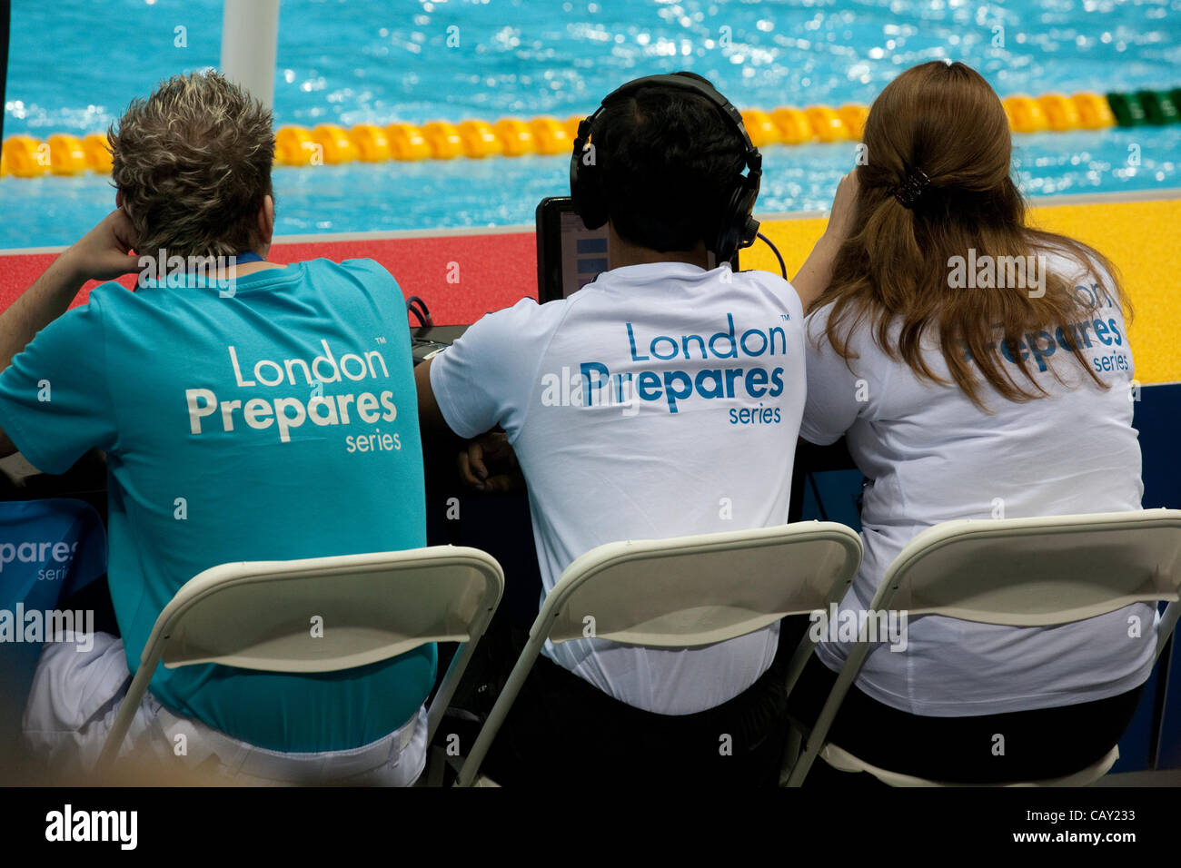 Olympics London Prepares Series Water Polo Competition 6 May 2012 Stock ...