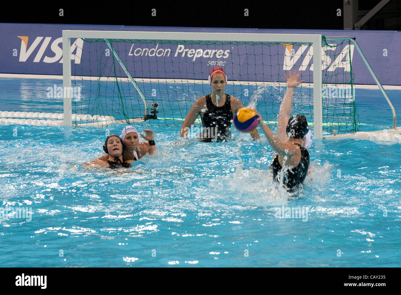 Olympics London Prepares Series Water Polo Competition 6 May 2012 Stock ...