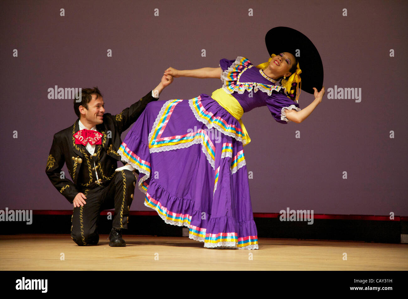 Minamisanriku, Miyagi, Japan - Mexicans with traditional dress dance ...