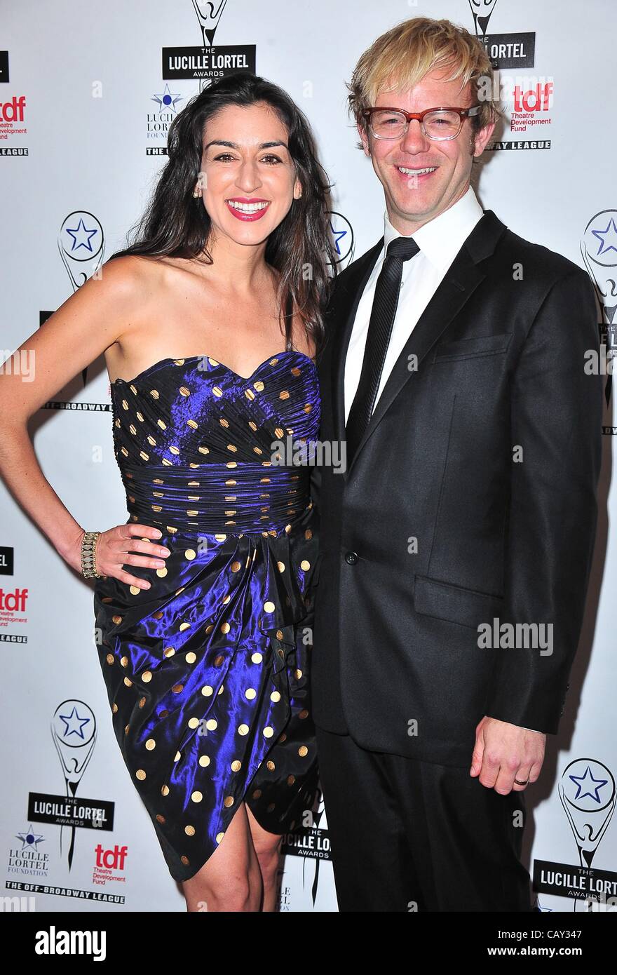 Justin Townsend, Wife at arrivals for The 27th Annual Lucille Lortel ...
