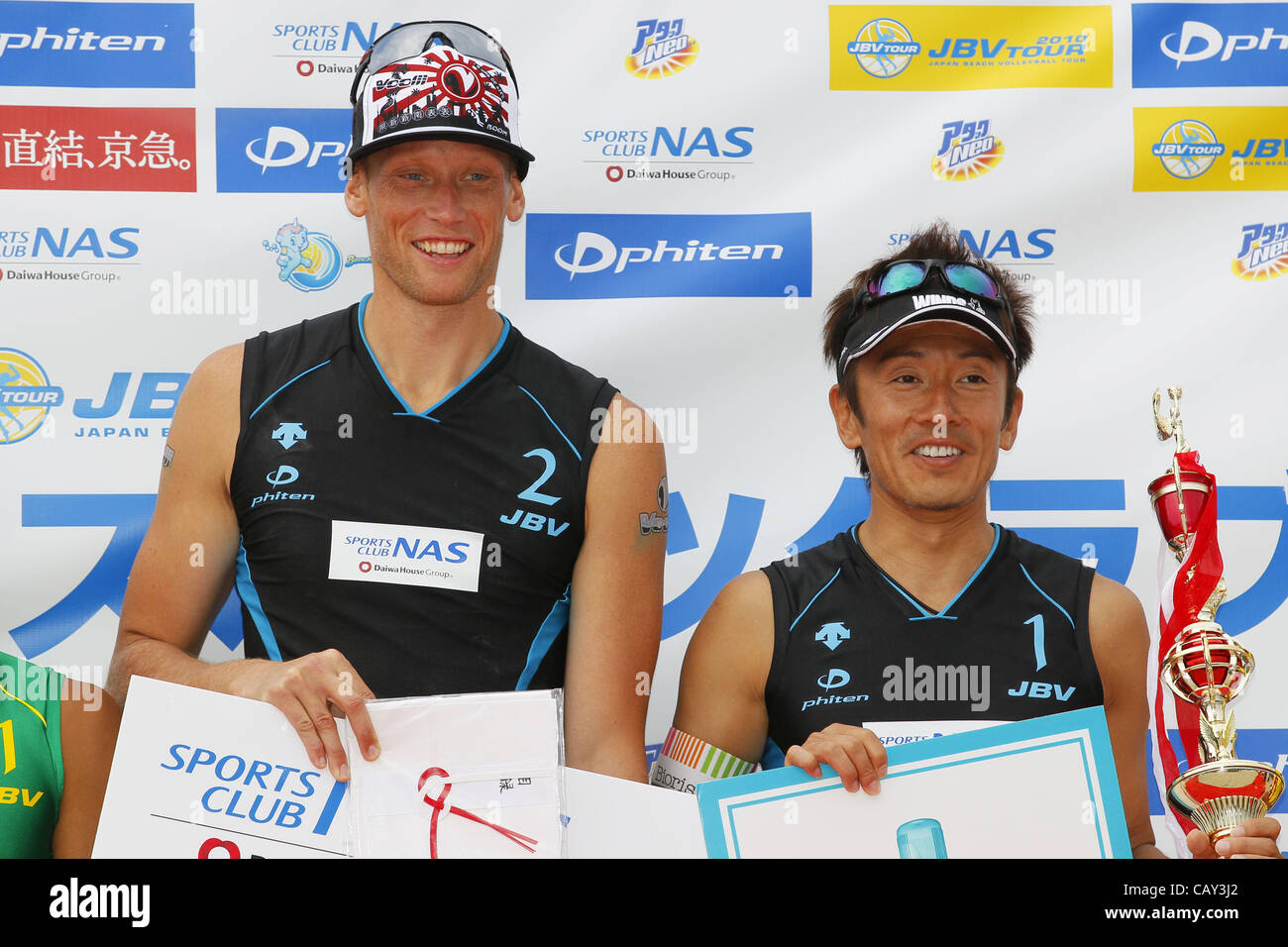 (L to R) Casey Patterson, Koichi Nishimura, MAY 6, 2012 - Beach ...