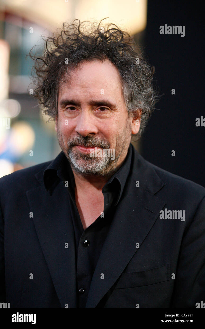 TIM BURTON DARK SHADOWS.LOS ANGELES PREMIERE HOLLYWOOD LOS ANGELES ...