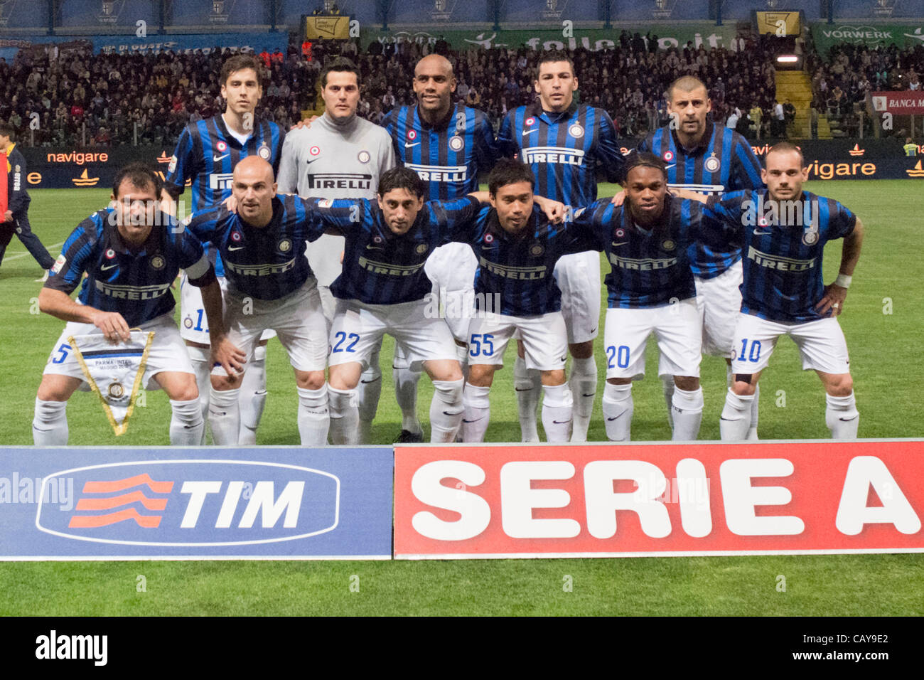 Inter team group line-up, MAY 2, 2012 - Football / Soccer : Inter team ...