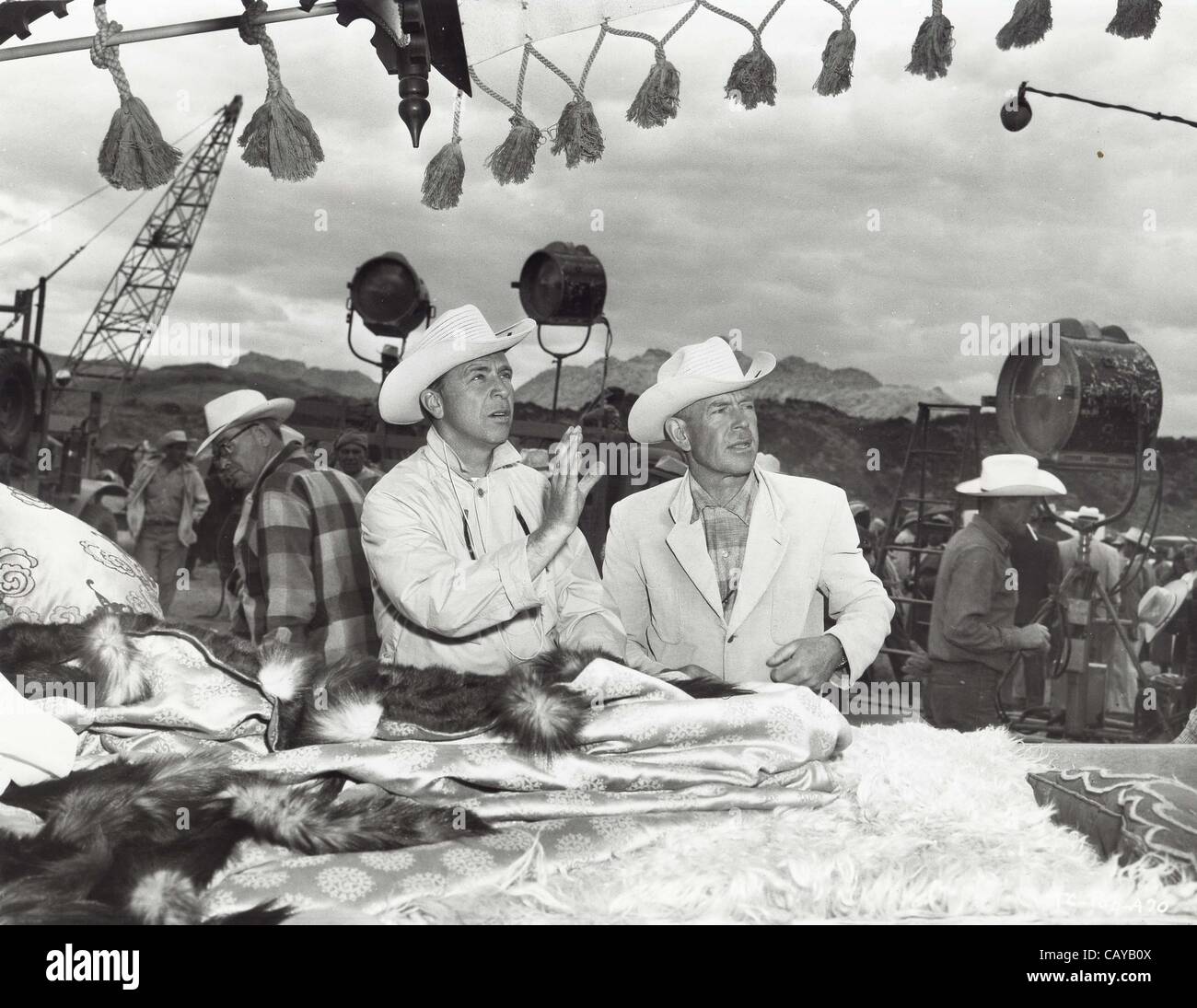 DICK POWELL (Director) with Joe LaShelle.Supplied by Photos inc..The ...