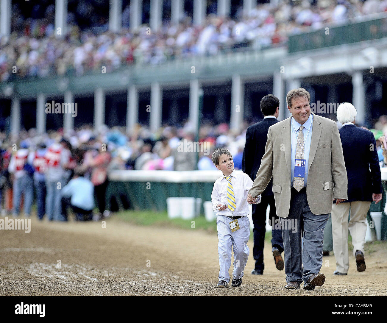 May 5, 2012 - Louisville, Kentucky, U.S. - Dullahan trainer Michael ...
