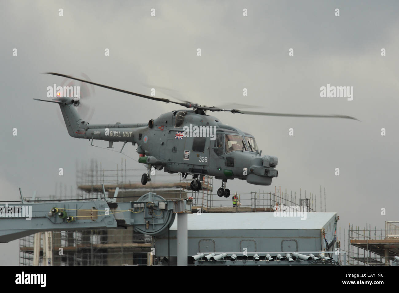 Royal navy lynx helicopter on hi-res stock photography and images - Alamy