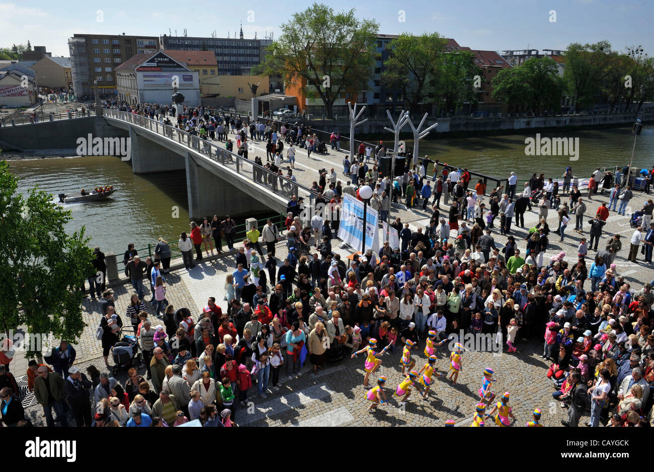On the 8th of May there was a ceremonial opening of the Tyrsuv bridge ...