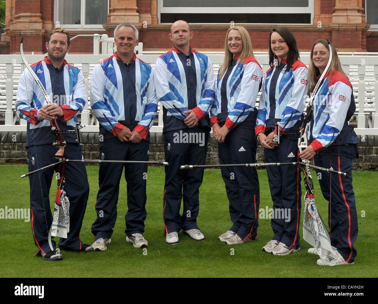 LORDS CRICKET GROUND, LONDON, UK, Wednesday. 09/05/2012. 6 Archers ...