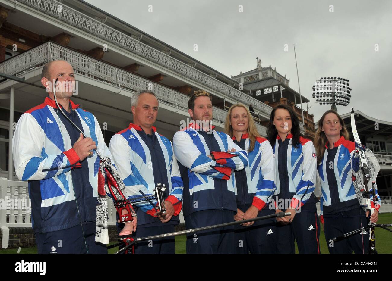 LORDS CRICKET GROUND, LONDON, UK, Wednesday. 09/05/2012. (L to R) Alan ...