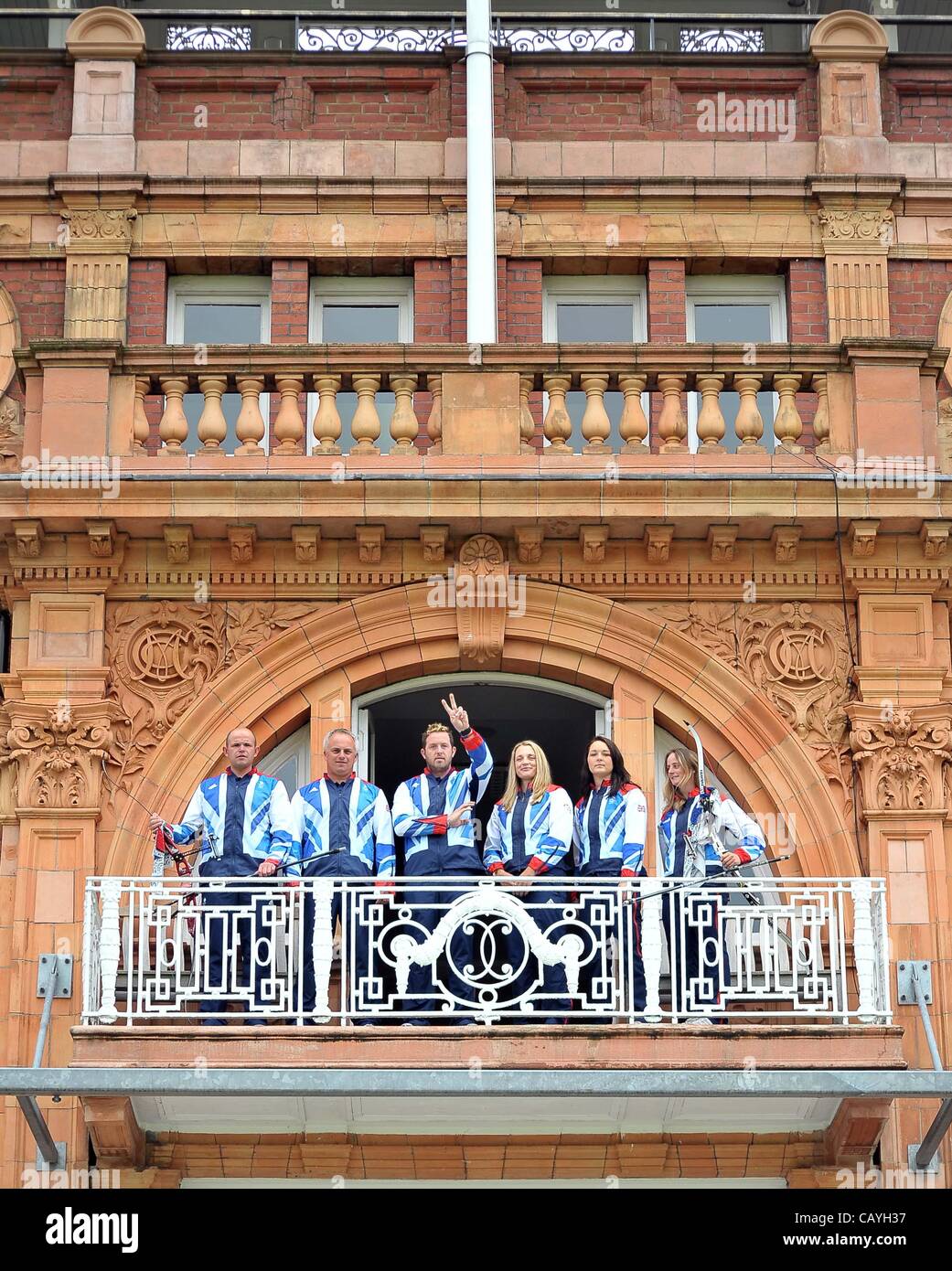 LORDS CRICKET GROUND, LONDON, UK, Wednesday. 09/05/2012. 6 Archers ...