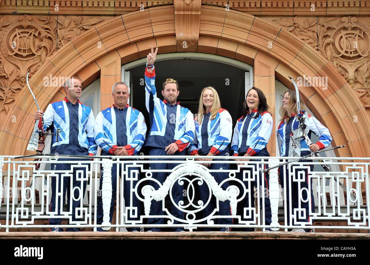 LORDS CRICKET GROUND, LONDON, UK, Wednesday. 09/05/2012. 6 Archers ...