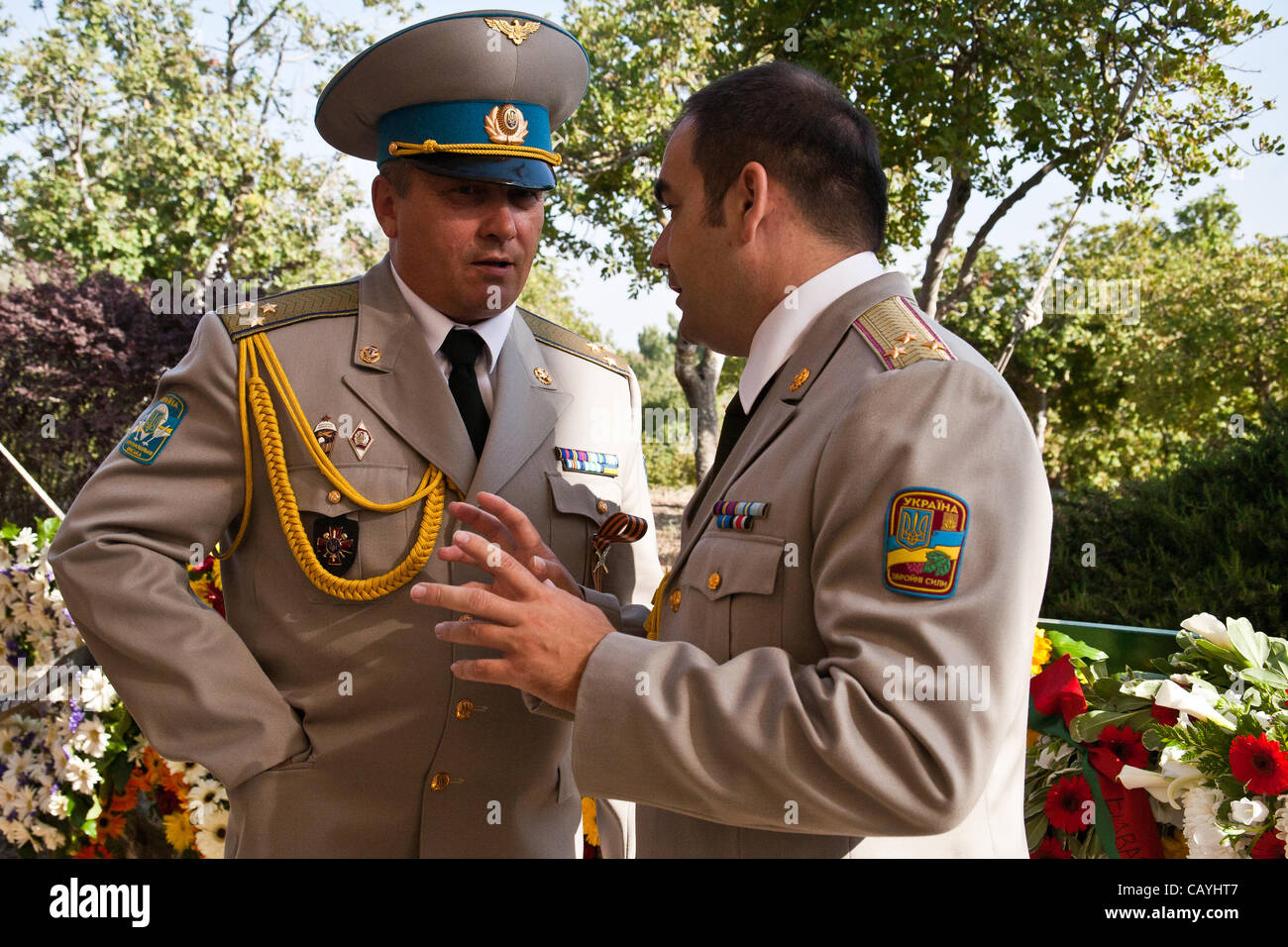 Diplomatic representatives from Allied countries take part in a ...