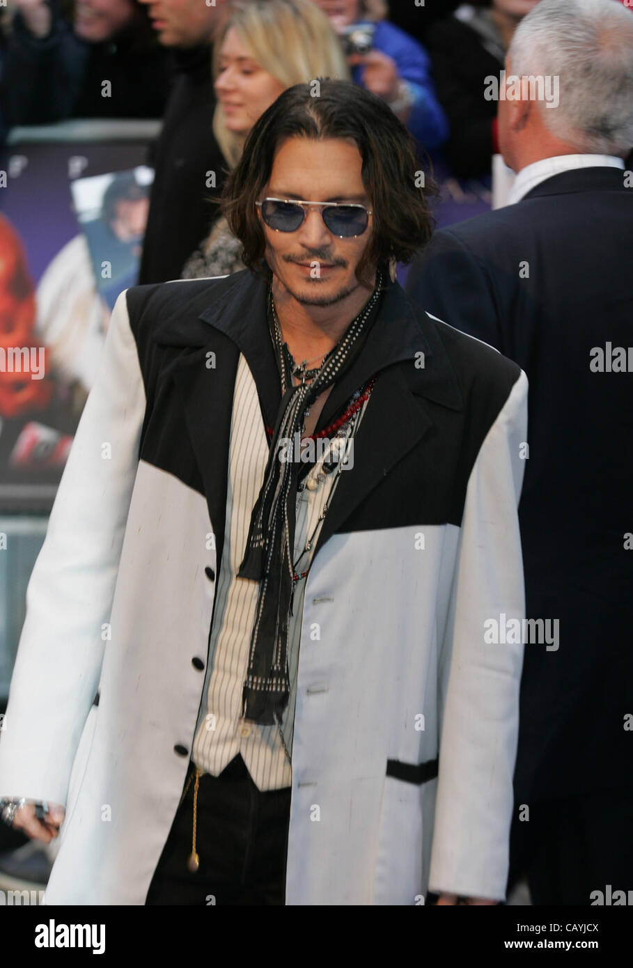 London, UK, 09/05/2012: Johnny Depp attends the Dark Shadows - UK film ...