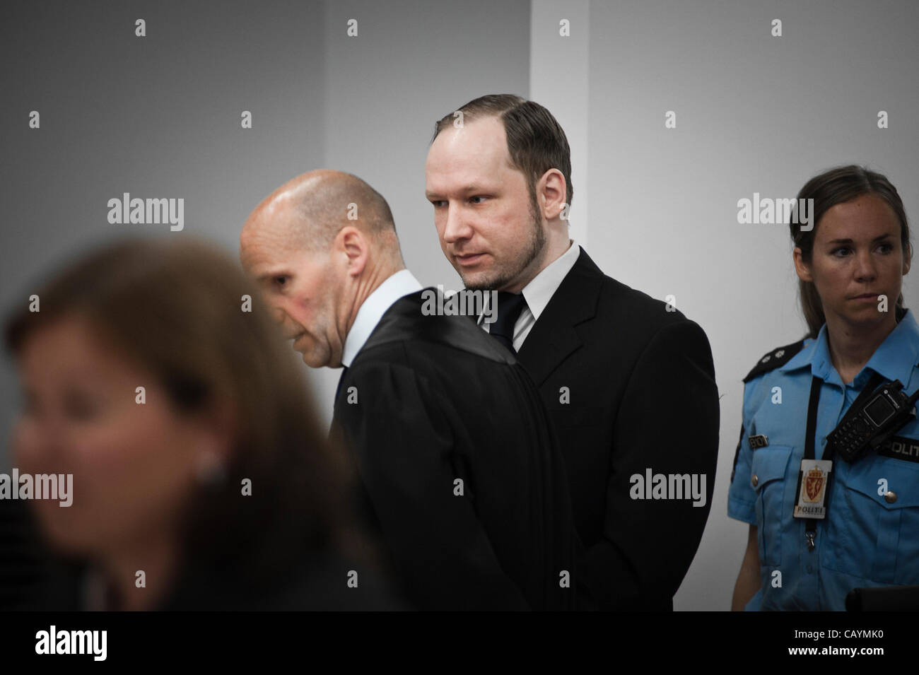Oslo, Norway. 10/05/2012. Anders Behring Breivik appears in court ...