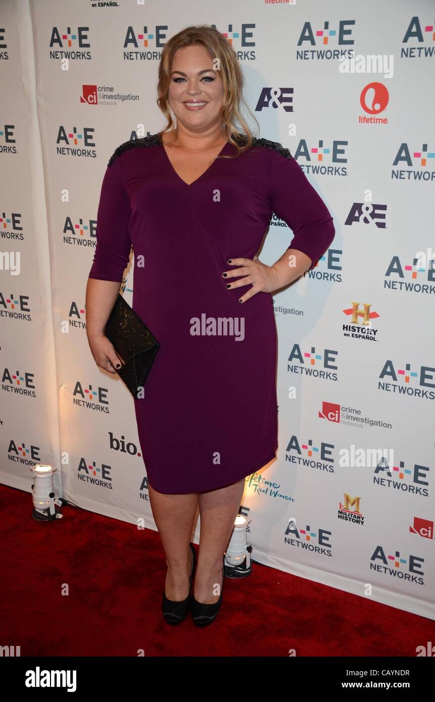 Rebecca Field at a public appearance for A+E Television Networks ...