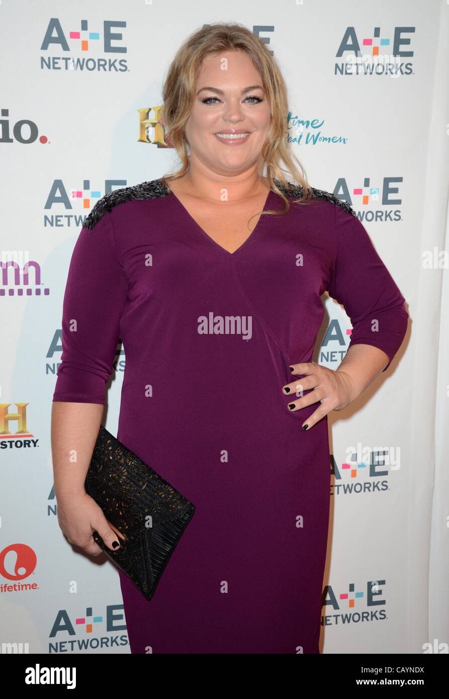 Rebecca Field at a public appearance for A+E Television Networks ...