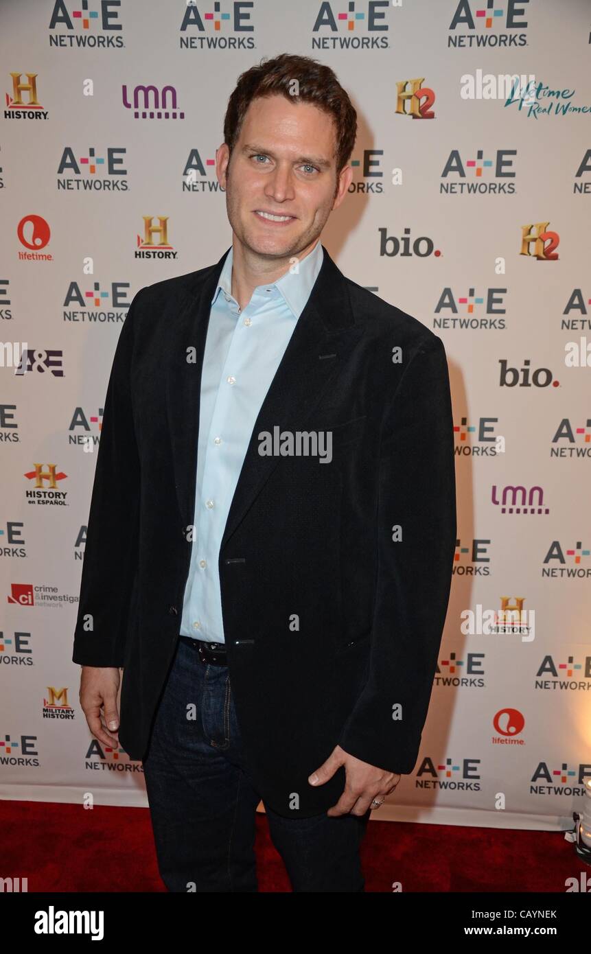 Steven Pasquale at a public appearance for A+E Television Networks ...