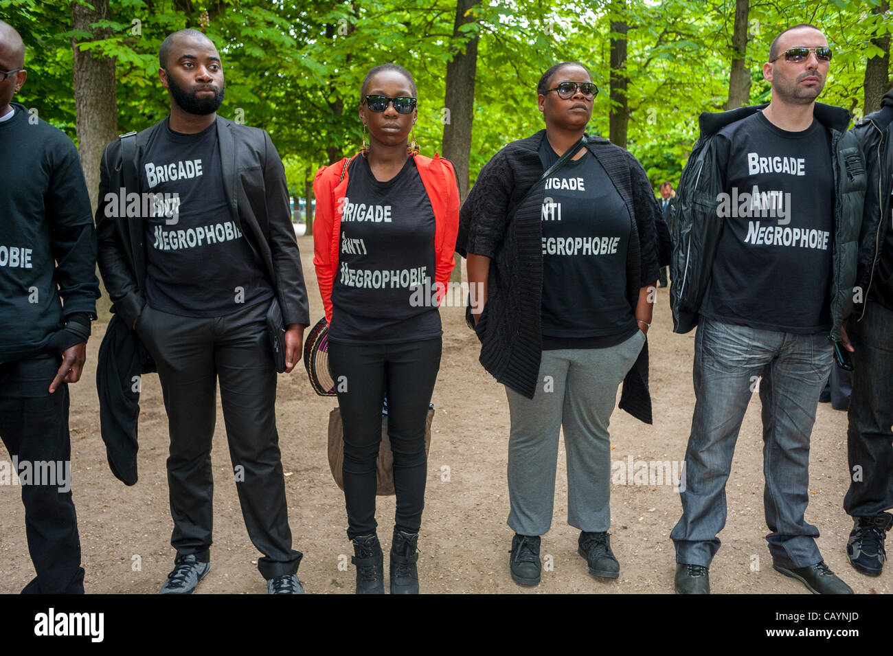Paris, France, multiracial group Ceremony of the End of Slavery, with ...