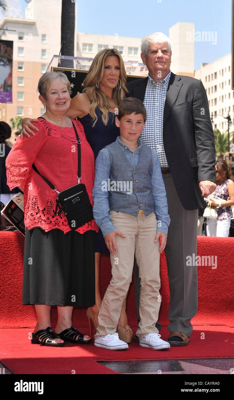 Ellen K, family at the induction ceremony for Star on the Hollywood ...