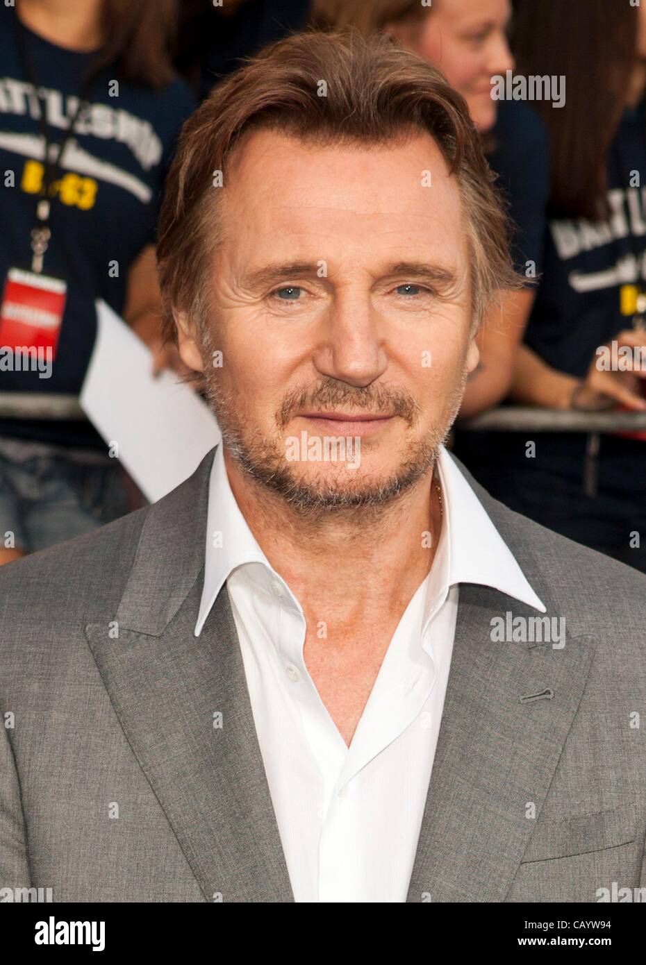 Liam Neeson at arrivals for BATTLESHIP Premiere, Nokia Theatre at L.A ...