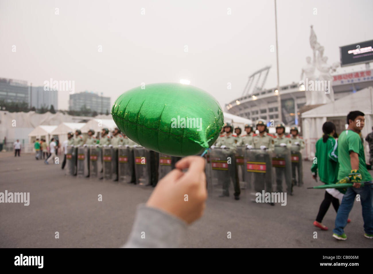 Football stadium balloons hi-res stock photography and images - Alamy