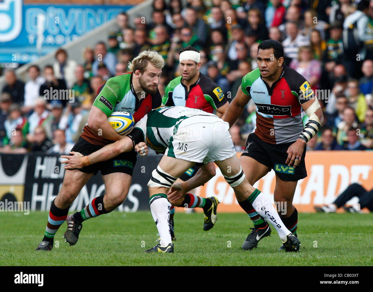 UK. 12.05.12 The Stoop, London, ENGLAND: Joe Marler of Harlequins Aviva ...
