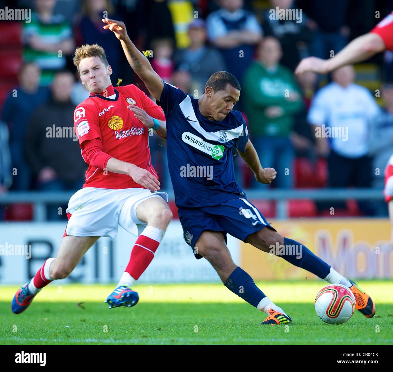 12.05.2012 Crewe, England. Southend United F.C.'s English midfielder ...