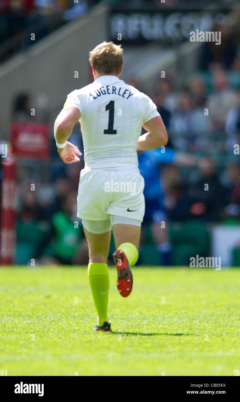 12.05.2012 London, England. England v France. Englands Sam Edgerley ...