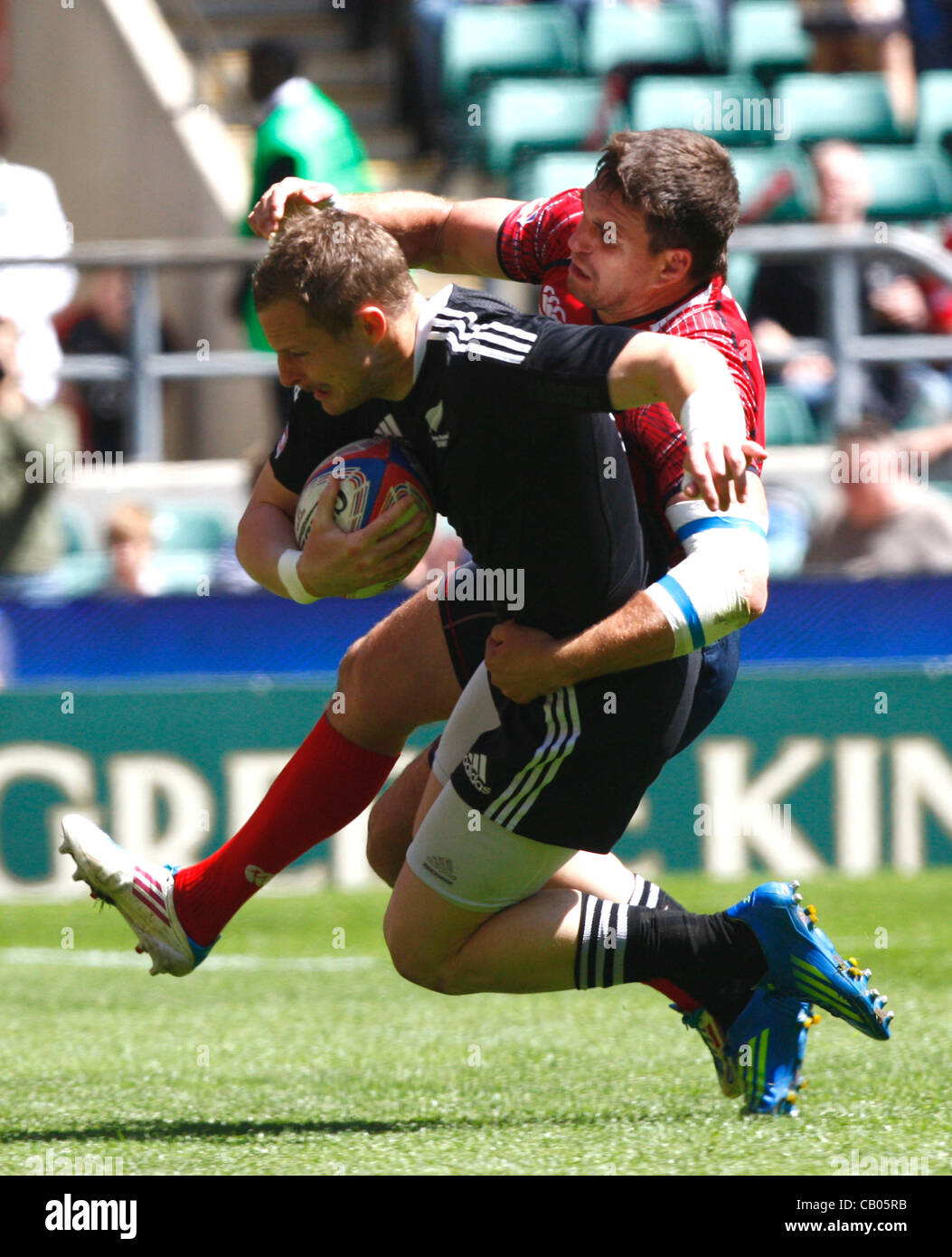 12.05.12 Twickenham, London, ENGLAND: Mark Jackman of New Zealand gets ...